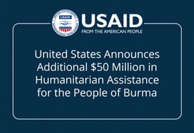 US Embassy announces additional $50 Million in Humanitarian Assistance