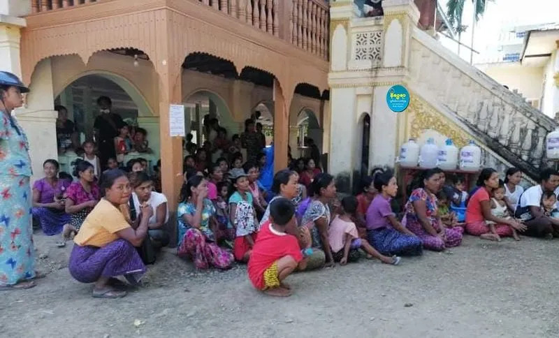 Thousands of Local Residents Flee Due to Conflict in Ramree