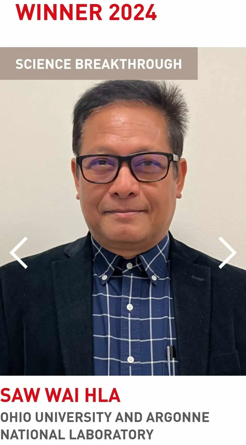 Arakanese scientist Saw Wai Hla awarded 2024 Falling Walls prize in Physical Sciences